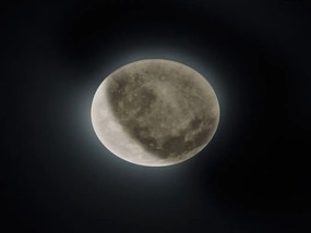 Světle šedé LED dětské stropní svítidlo se stínidlem z akrylového skla ø 40 cm Lunar – Trio