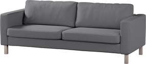 Potah na pohovku IKEA  Karlstad 3-místná, nerozkládací, krátký barva šedá látka pletený vzor