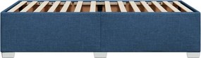 Rám postele bez matrací modrá 90x200 cm textil 3284449
