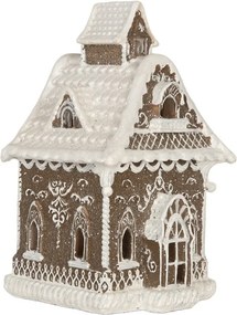 Perníkový LED domek kostel Gingerbread Cotti - 13*12*20 cm