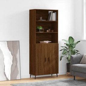 vidaXL Skříň highboard 69,5 x 34 x 180 cm kompozitní dřevo [3189272] Barva: Betonová šedá