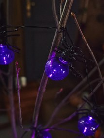 Sinsay - Halloweenská LED girlanda s motivem pavouků - černá