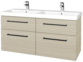 Dřevojas Koupelnová skříň Q MAX SZZ4 120 Varianta: M01 Bílá mat / Úchytka T02 / M01 Bílá mat