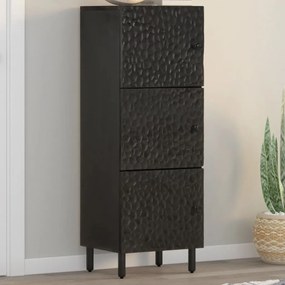 Skříň highboard černá 40x33x110 cm masivní mangovníkové dřevo - Default Title