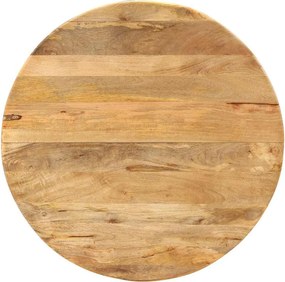 Jídelní stůl Ø 110 x 78 cm masivní mangovníkové dřevo a ocel 338454