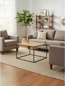 Ratanový konferenční stolek v přírodní barvě 60x60 cm Depok – Premier Housewares