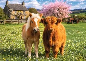 TREFL Puzzle Přátelé na farmě / 500 dílků / 48 x 34 cm