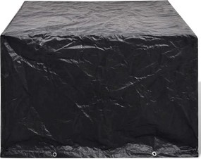 Plachty na zahradní nábytek 2 ks polyratan 8 oček 113 x 113 cm 279119