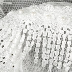 KRÁTKÁ ZÁCLONA NA PÁSCE FELICIANA 150X40 CM KRÉMOVÁ