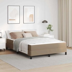 Rám postele s matrací Cappuccino 160 x 200 cm textil 3398642