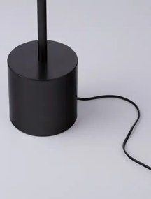 LED černá stojací lampa Vetro