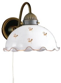 Kolarz 731.61.160 - Nástěnná lampa NONNA 1xE27/75W/230V květiny rose gold