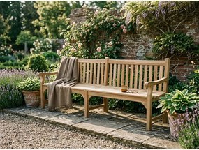 Dřevěná zahradní lavice v přírodní barvě Madura – Garden Pleasure