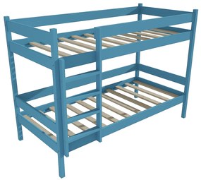 Vomaks Patrová postel PP 002 Rozměr: 80 x 180 cm, Barva: barva modrá, Prostor mezi lůžky: 80 cm