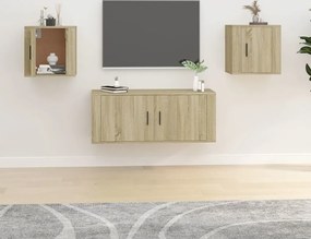 vidaXL Nástěnné TV skříňky 2 ks 40 x 34,5 x 40 cm [816643] Barva: dub sonoma