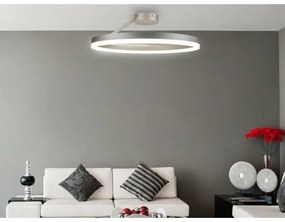 LED Stmívatelný přisazený lustr LED/40W/230V 3000-6500K chrom + dálkové ovládání