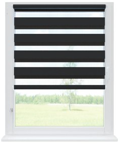 Roleta Den Noc neinvazivní soft Černá 60x220 cm
