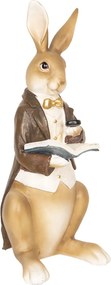 Dekorace králík s knihou - 15*13*40 cm