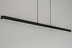 Závěsné designové černé LED svítidlo nad stůl Corciano O Black