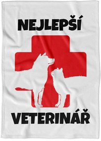 Deka Nejlepší veterinář – kříž (Podšití beránkem: NE)