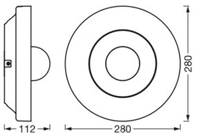 Ledvance - LED Venkovní svítidlo se senzorem a kamerou LED/22W/230V IP44 Wi-Fi