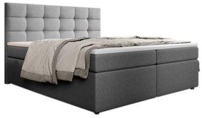 Čalouněná postel boxspring PALMA + topper, 160x200, inari 91