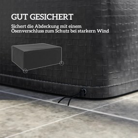 Outsunny nepromokavý kryt na zahradní nábytek, odolný proti UV – ochranná PE plachta pro zahradní stoly a terasový nábytek, obdélníkový 235 x 190 x 9…