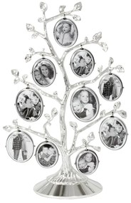 Kovový stojací rámeček ve stříbrné barvě 27x18 cm Family Tree – Zilverstad