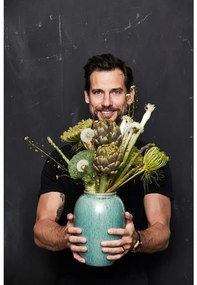 Bitz Kameninová váza 25 cm Green