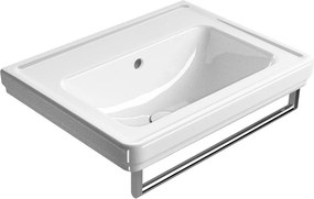 GSI Classic obdélníkové umyvadlo 60 x 46 cm bez otvoru pro baterii s přepadem keramické bílá ExtraGlaze 8731011
