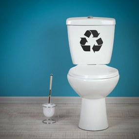 Samolepka na WC - Recyklace - PopyDesign