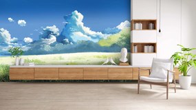 Malvis ® Anime tapeta Letní krajina Vel. (šířka x výška): 216 x 140 cm