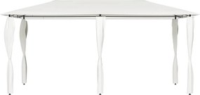 Altán s krytými sloupky 2,98 x 5,3 x 2,59 m krémový 160 g/m² 313617