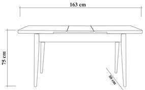 Jídelní set Vina Atlantic Pine and Green I, 5 ks