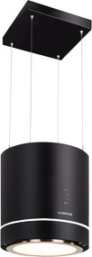 Klarstein Tron Ambience, digestoř, 40 cm, ostrůvková, 521 m³/h, LED, černá