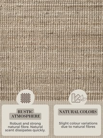 Hanse Home, Kusový koberec Jaipur 105975 Grey/Brown kruh, 200x200 (průměr) kruh, béžová, chodba / předsíň