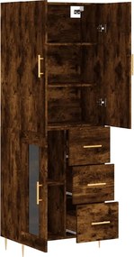 vidaXL Skříň highboard 69,5 x 34 x 180 cm kompozitní dřevo [3195948] Barva: šedá sonoma