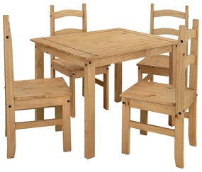 Stůl + 4 židle CORONA 3 vosk - 2
