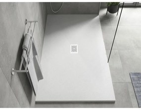 Mexen Hugo, obdélníková sprchová vanička SMC 150 x 100 cm, bílá, bílá krytka, 42101015-W