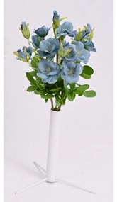 kytice z mini planých růží, 29 cm, modrá - 29 cm