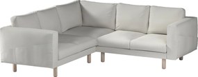 Potah na pohovku IKEA Norsborg rohová 4-místná barva šedá látka lesklé, pletený vzor, sametová