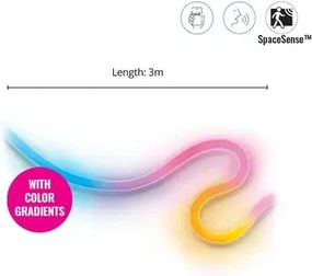 WiZ Neon Flex LED pásek 3m / 24W / 150lm / 2700-5000K / IP20 / Wi-Fi