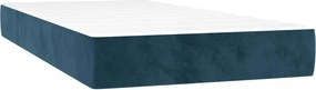 Box spring postel s matrací tmavě modrá 80 x 200 cm samet 3141453
