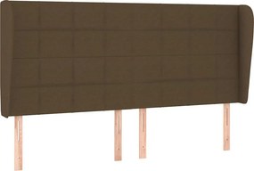 Box spring postel s matrací tmavě hnědá 160x200 cm textil 3127976
