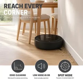 Nedis Robotický vysavač 3v1 černá / Robotický vysavač / zametání  vysá
