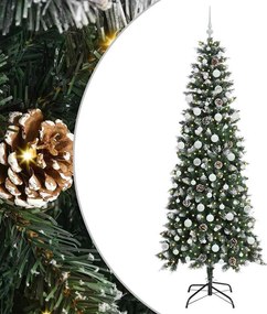 Umělý vánoční stromeček Zelená 210 cm PVC, plast a ocel 3395835