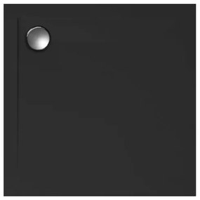 Polimat Čtvercová akrylátová sprchová vanička Geos 80x80 (90x90, 100x100) BST Barva: Černá - kamenná struktura, Rozměry (cm): 100x100