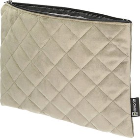 Pouzdro na tablet Velvet barva šedá látka lesklé, sametová