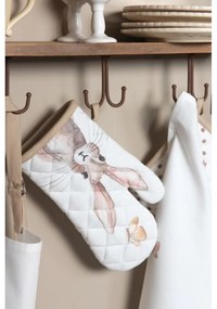 Kuchyňská chňapka s motivem králíků Rustic Easter Bunny – 18x30 cm