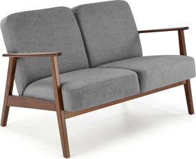 Dvoumístná pohovka MILANO z masivu 120 cm popelavě šedá